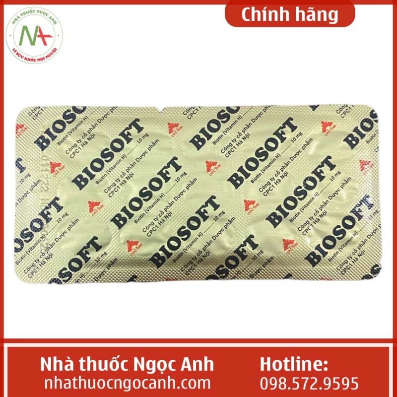 Thuốc Biosoft 10mg là thuốc gì, có tác dụng gì, giá bao nhiêu, mua ở đâu