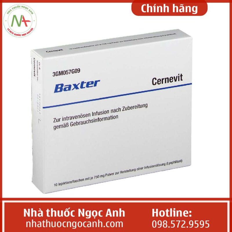 Thuốc tiêm Cernevit: Công dụng, liều dùng, lưu ý tác dụng phụ