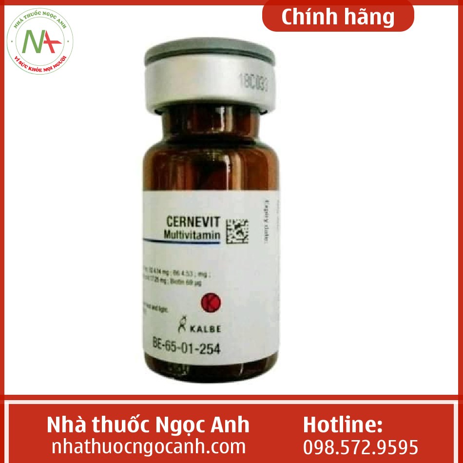 Thuốc tiêm Cernevit: Công dụng, liều dùng, lưu ý tác dụng phụ