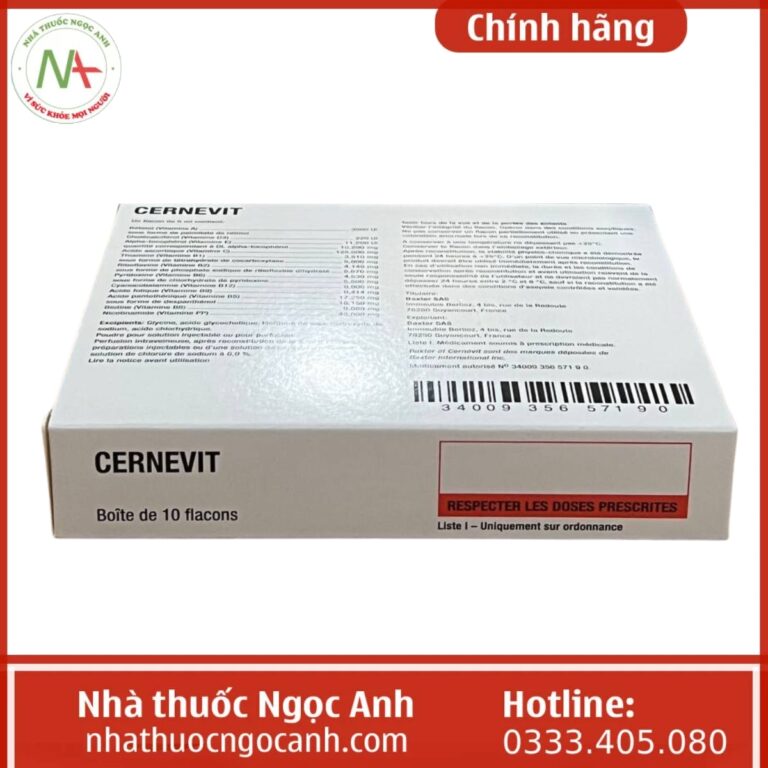 Thuốc Cernevit là thuốc gì, cách dùng, giá bao nhiêu, mua ở đâu?