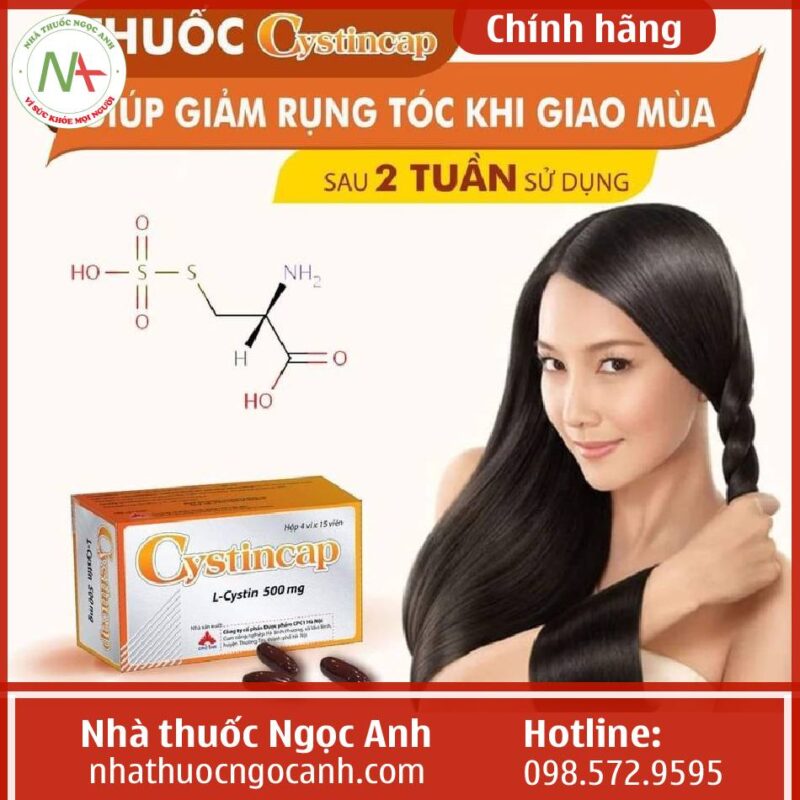 Thuốc Cystincap 500mg có tác dụng gì, giá bao nhiêu, mua ở đâu?