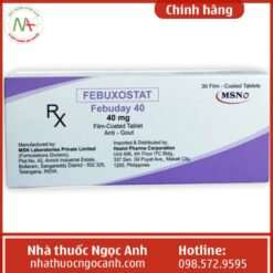 Thuốc Febuday 40: Công dụng, liều dùng, giá bán, tác dụng phụ