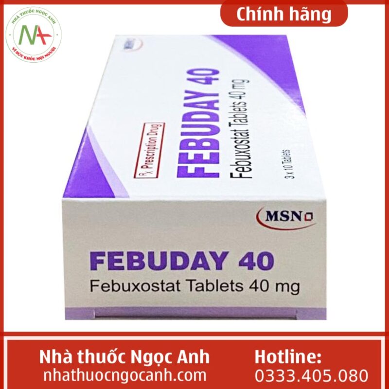 Thuốc Febuday 40 mg là thuốc gì, tác dụng gì, giá bao nhiêu, mua ở đâu