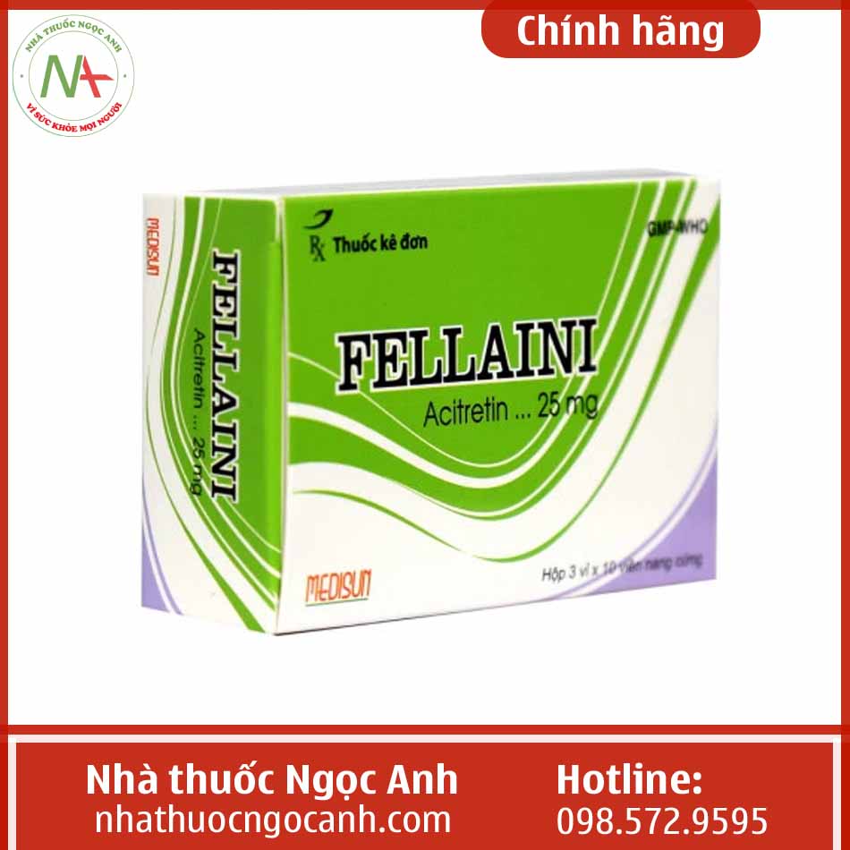 Thuốc Fellaini 25mg giá bao nhiêu? Công dụng của thuốc