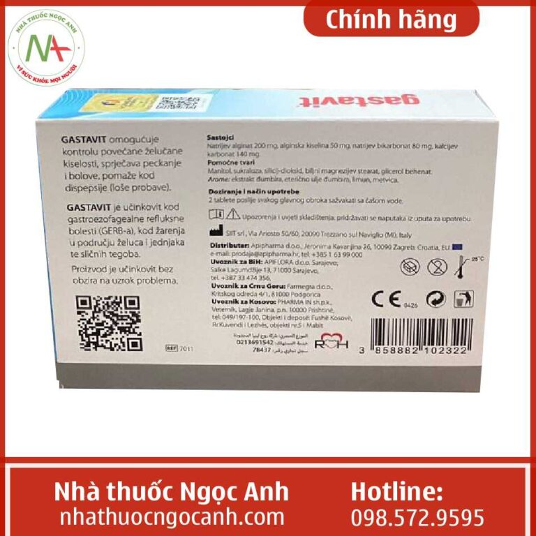 Thuốc Gastavit Tablet 200mg là thuốc gì, thành phần, giá bao nhiêu, mua ...