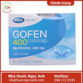 Thuốc Gofen 400 clearcap có tác dụng gì, giá bao nhiêu, mua ở đâu