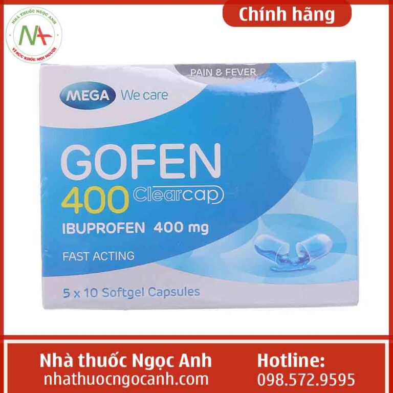 Thuốc Gofen 400 clearcap có tác dụng gì, giá bao nhiêu, mua ở đâu