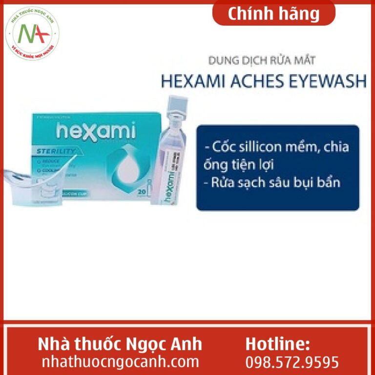 Dung dịch rửa mắt Hexami Aches Eyewash giá bao nhiêu, mua ở đâu