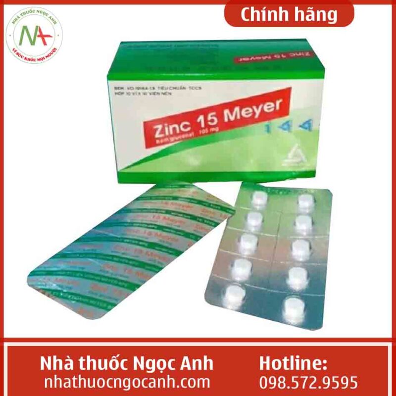 Thuốc Zinc 15 Meyer bổ sung cho người thiếu kẽm