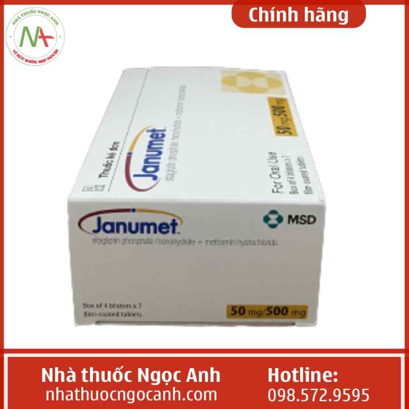 Thuốc Janumet 50mg/500mg là thuốc gì, giá bao nhiêu, mua ở đâu