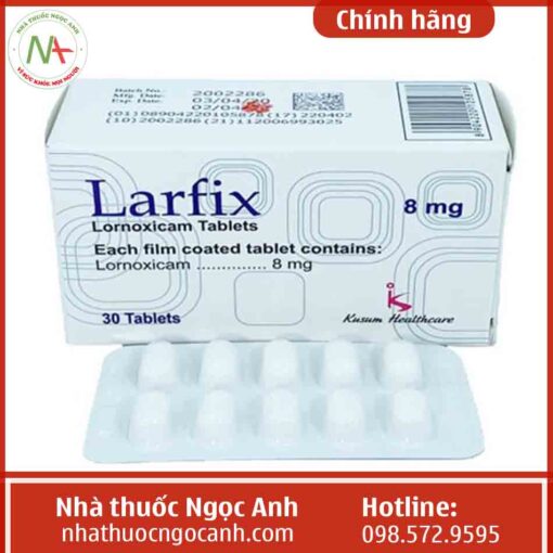Thuốc Larfix Tablets 8mg là thuốc gì, giá bao nhiêu, mua ở đâu?