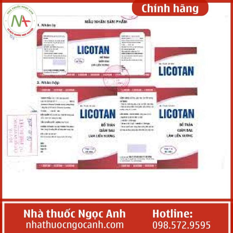 Thuốc Licotan là thuốc gì, có tác dụng gì, giá bao nhiêu, mua ở đâu