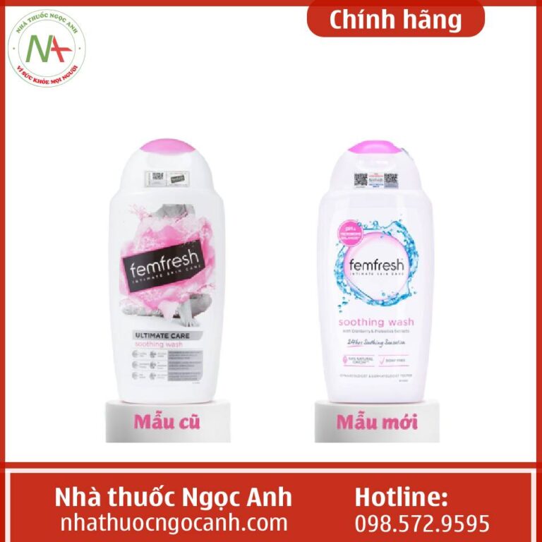 Dung dịch vệ sinh Femfresh soothing wash màu hồng review, giá bao nhiêu ...