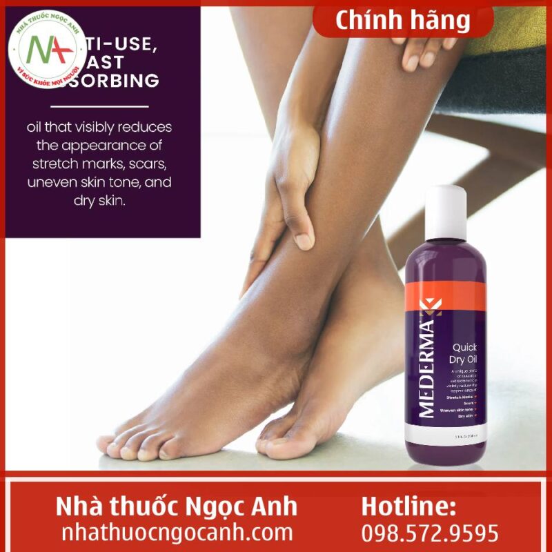 Mederma Quick Dry Oil có tốt không, giá bao nhiêu, mua ở đâu?