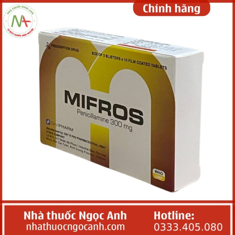 Thuốc Mifros 300mg là thuốc gì, tác dụng gì, giá bao nhiêu, mua ở đâu