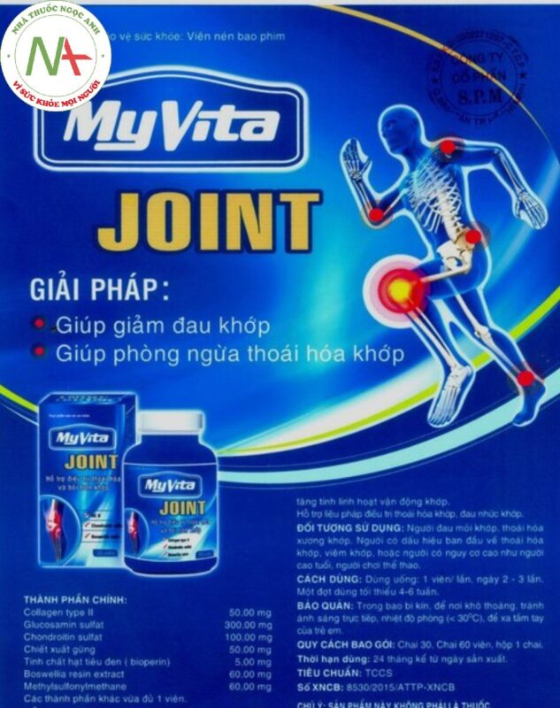 MyVita Joint là thuốc gì, có tác dụng gì, giá bao nhiêu, mua ở đâu?