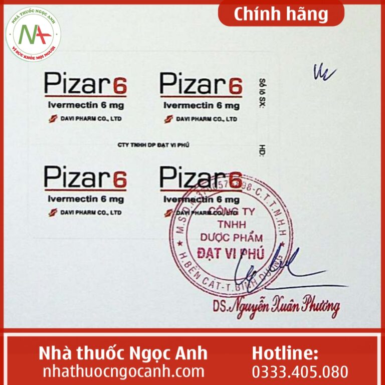 Thuốc Pizar-6 liều dùng, uống như thế nào, giá bao nhiêu, mua ở đâu?