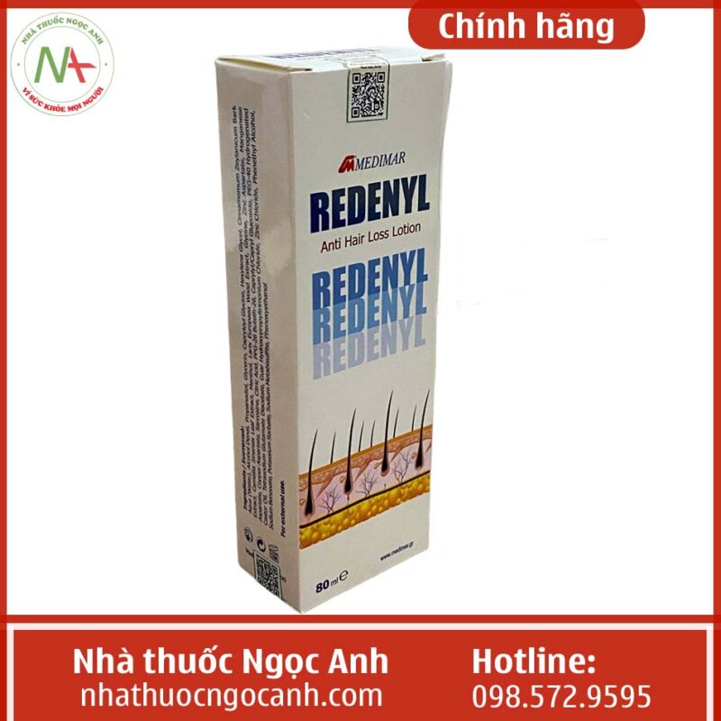 Thuốc Redenyl Lotion 80ml tác dụng phụ, review, giá bao nhiêu, mua ở đâu?