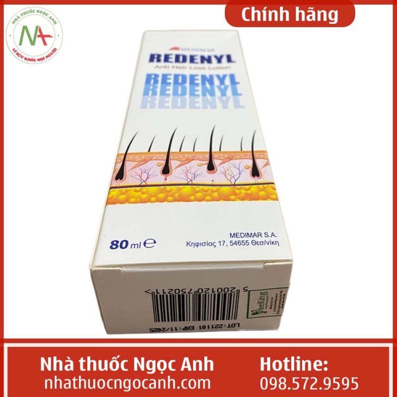 Thuốc Redenyl Lotion 80ml tác dụng phụ, review, giá bao nhiêu, mua ở đâu?