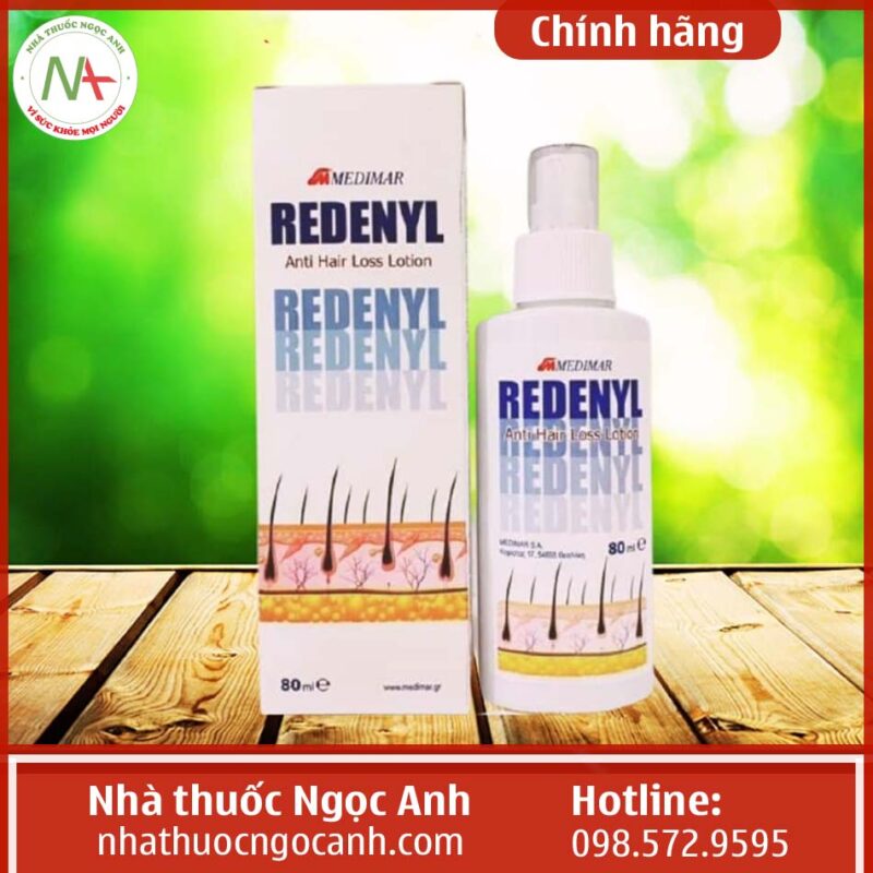 Thuốc Redenyl Lotion 80ml tác dụng phụ, review, giá bao nhiêu, mua ở đâu?
