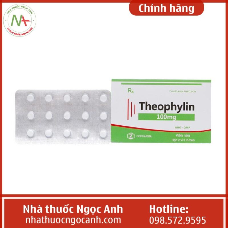 Thuốc Theophylin 100mg Dopharma liều dùng, giá bao nhiêu, mua ở đâu