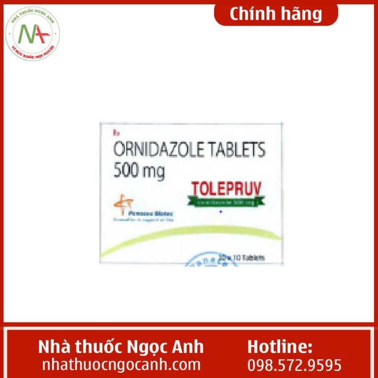 Thuốc Tolepruv 500 mg có tác dụng gì, giá bao nhiêu, mua ở đâu?