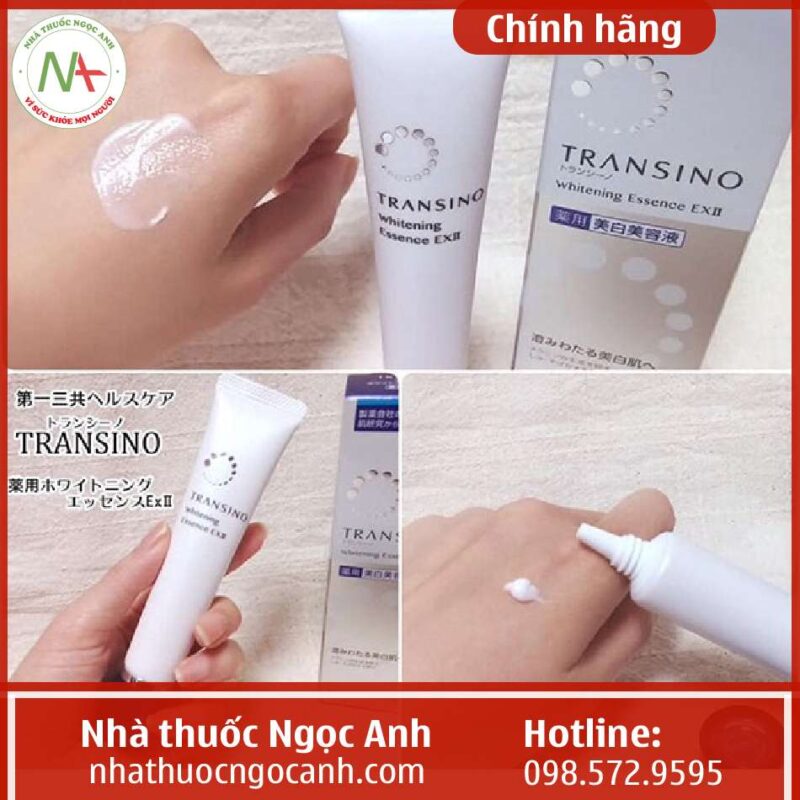 Transino Whitening Essence Ex review, giá bao nhiêu, mua ở đâu?