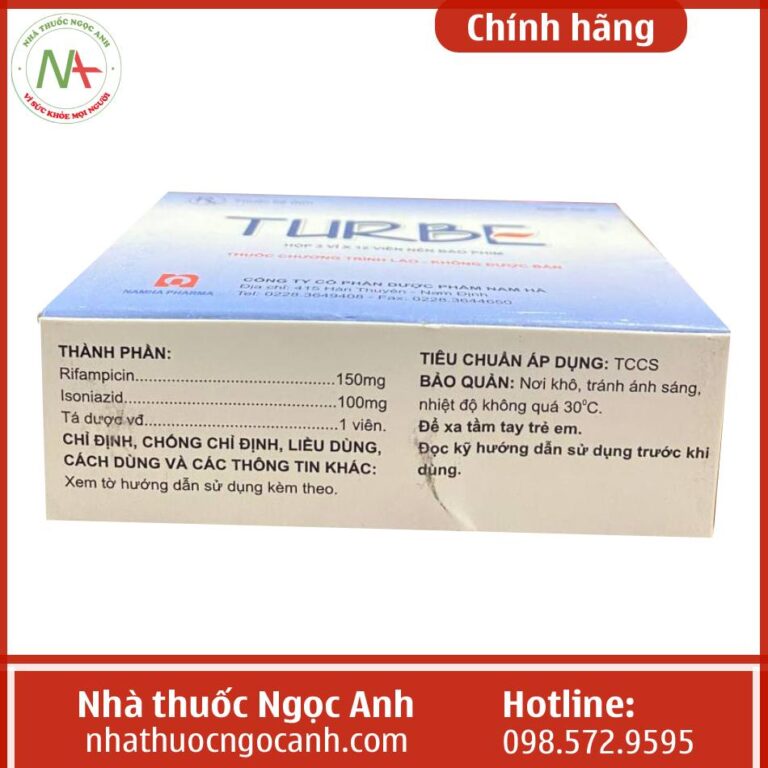 Thuốc Turbe 150/100 Nam Hà là thuốc gì, giá bao nhiêu, mua ở đâu