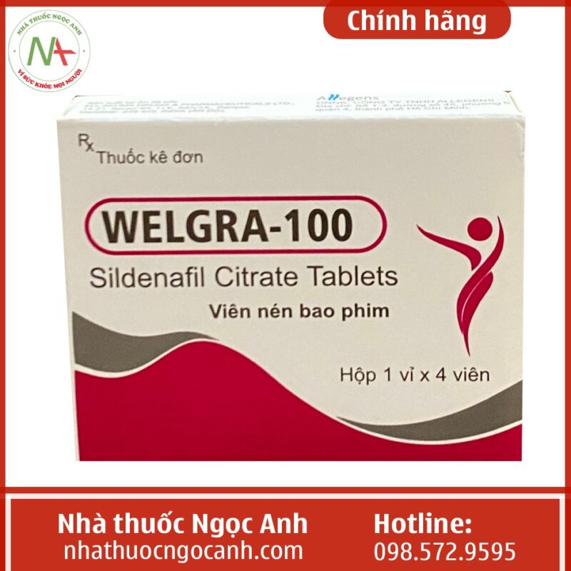 Thuốc Welgra-100 có tác dụng phụ không, giá bao nhiêu, mua ở đâu