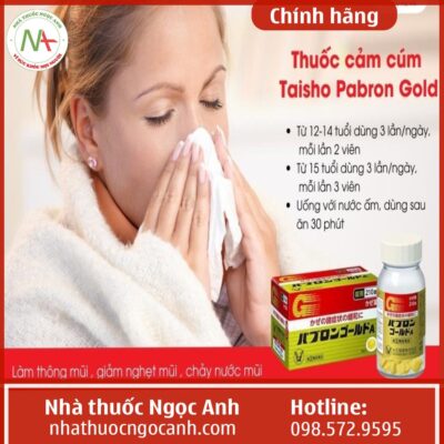 Thuốc cảm của Nhật Taisho Pabron Gold 210 viên giá bao nhiêu, mua ở đâu