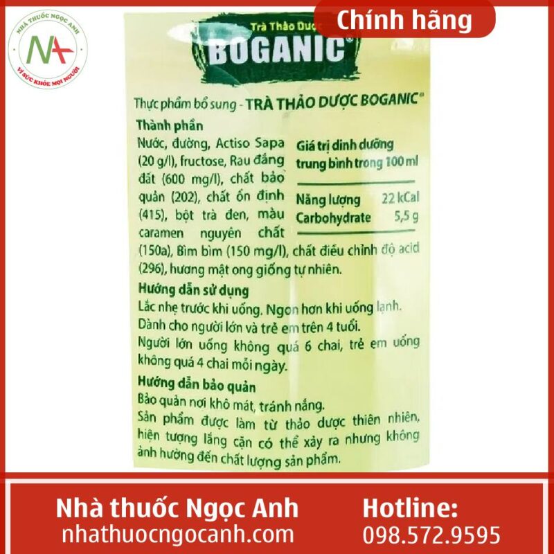 Trà thảo dược Boganic có tác dụng gì, giá bao nhiêu, mua ở đâu?