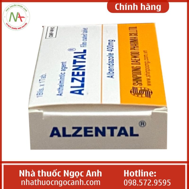 Thuốc tẩy giun Alzental 400mg uống lúc nào, giá bao nhiêu, mua ở đâu?