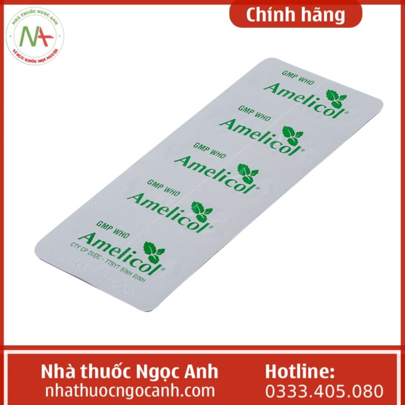Thuốc Amelicol là thuốc gì, có tác dụng gì, giá bao nhiêu, mua ở đâu