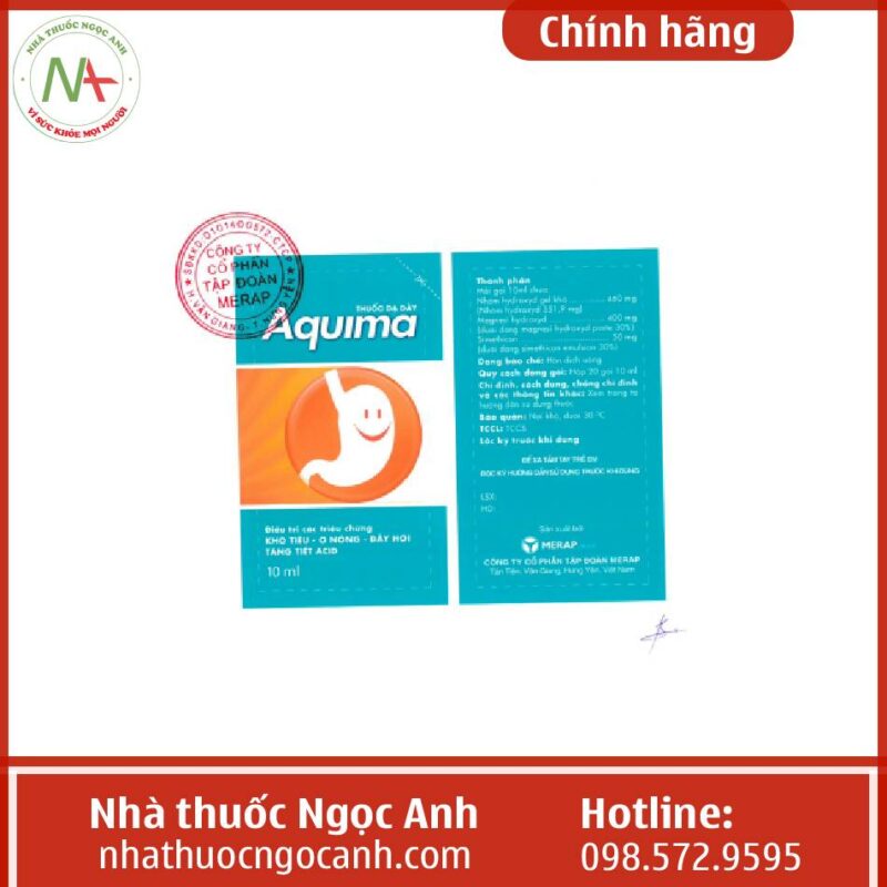 Thuốc Aquima điều trị viêm loét dạ dày hiệu quả
