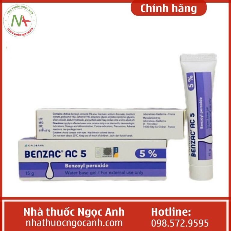 Thuốc Benzac AC 5 % có tác dụng gì, có tốt không, giá bao nhiêu, mua ở đâu?
