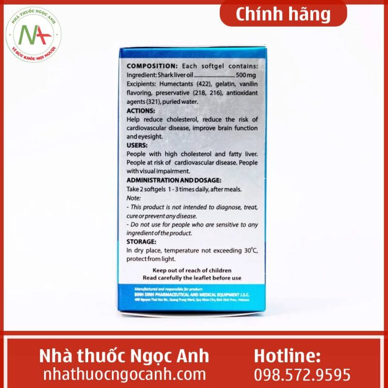 Thuốc Bili Shark là thuốc gì, có tác dụng gì, giá bao nhiêu, mua ở đâu