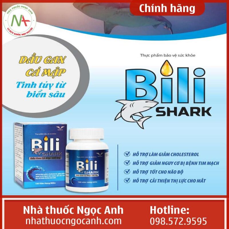 Thuốc Bili Shark là thuốc gì, có tác dụng gì, giá bao nhiêu, mua ở đâu