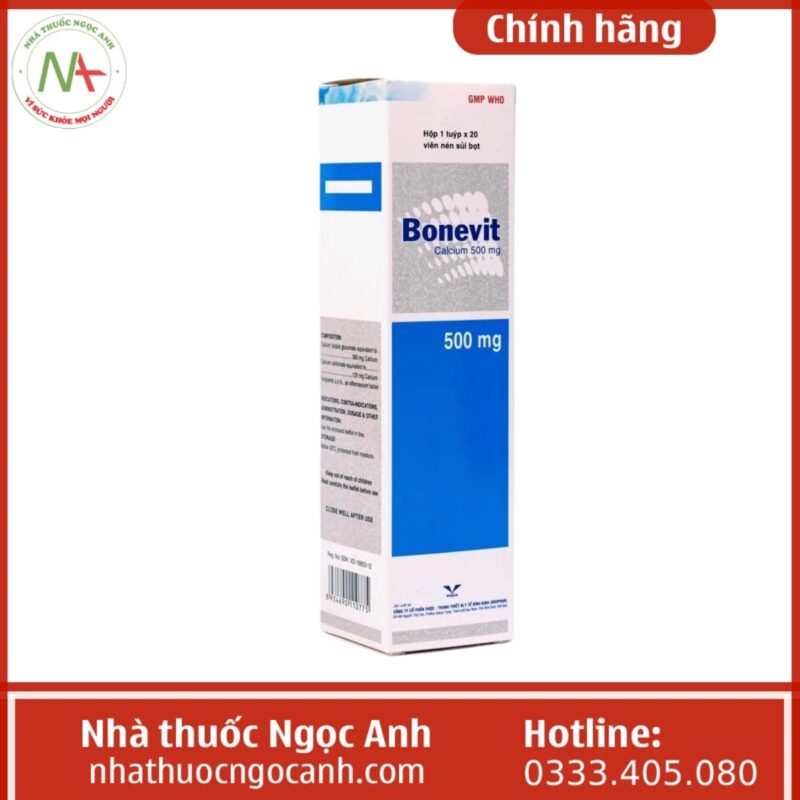 Thuốc Bonevit Bidiphar 500mg là thuốc gì, giá bao nhiêu, mua ở đâu