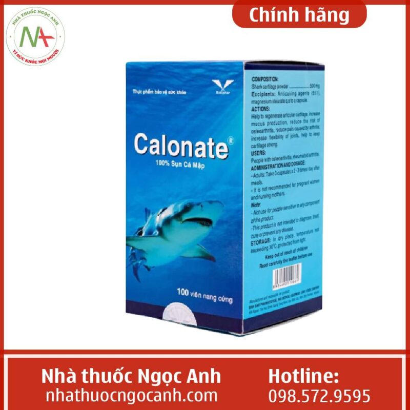 Calonate Bidiphar là thuốc gì, có tác dụng gì, giá bao nhiêu, mua ở đâu
