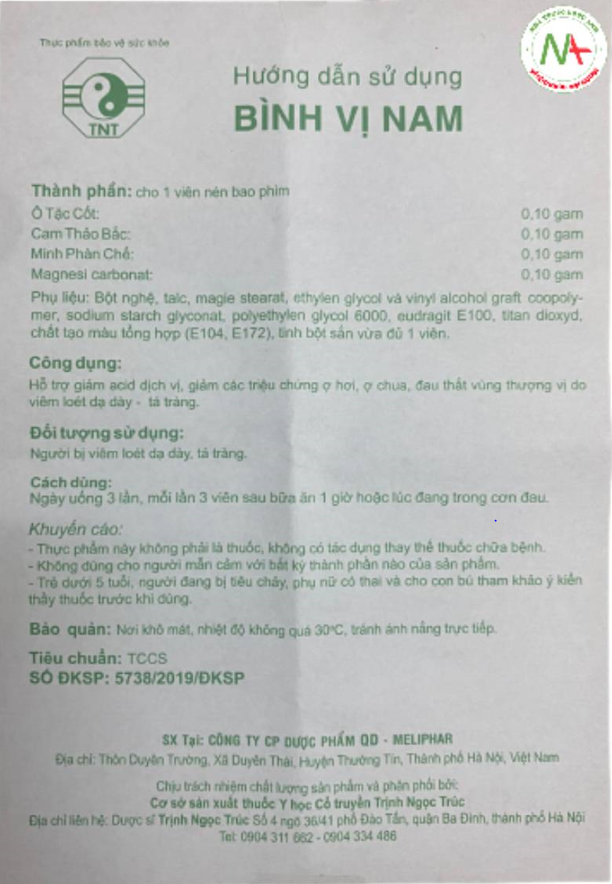 Thuốc Bình Vị Nam TNT uống như thế nào, giá bao nhiêu, mua ở đâu