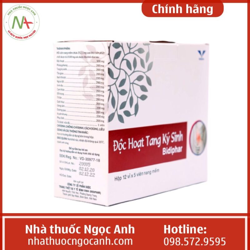 Thuốc Độc Hoạt Tang Ký Sinh Bidiphar tác dụng phụ, giá bao nhiêu, mua ở ...