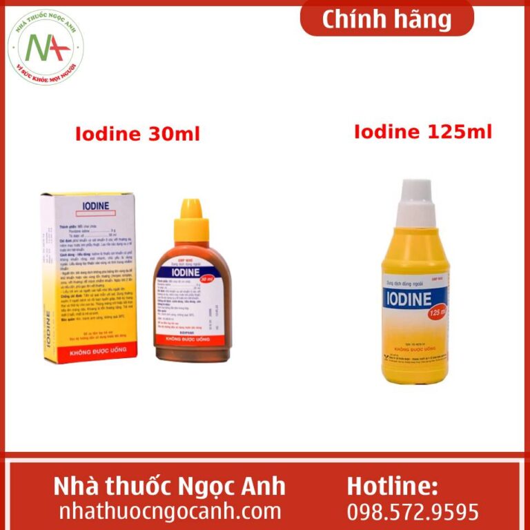 Thuốc Iodine 125ml Bidiphar là thuốc gì, mua ở đâu, giá bao nhiêu