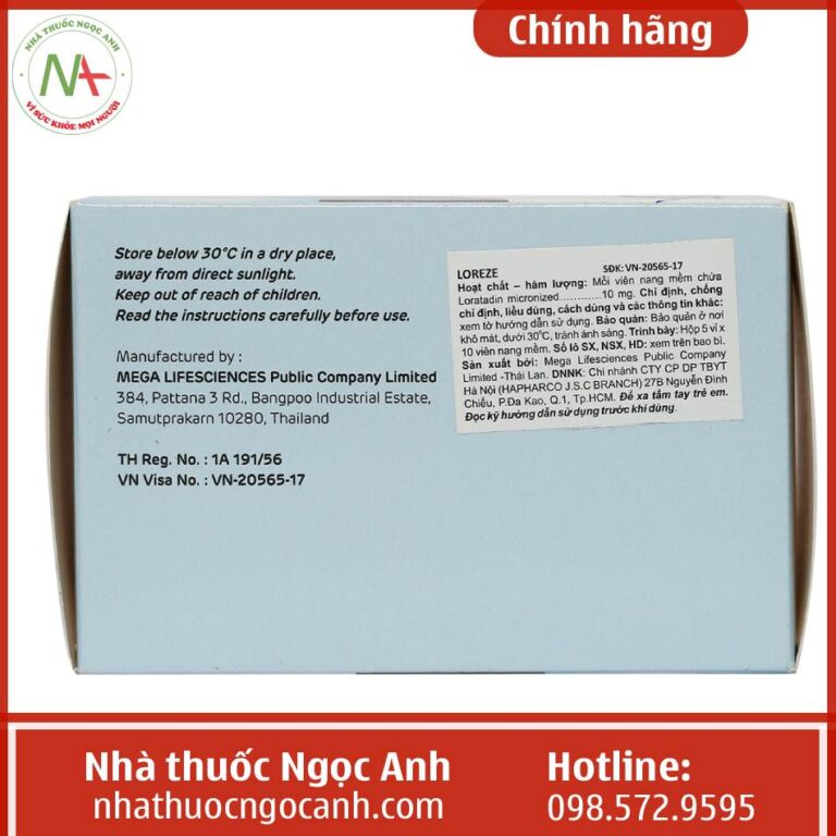 Thuốc Loreze có gây buồn ngủ không, giá bao nhiêu, mua ở đâu?