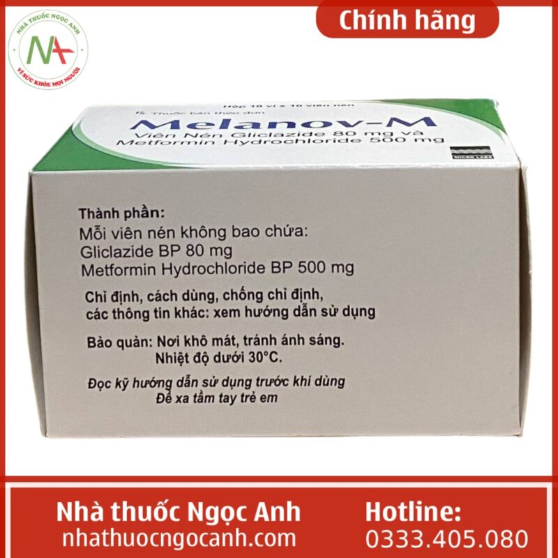 Thuốc Melanov-M 500mg + 80mg chống chỉ định, giá bao nhiêu, mua ở đâu?
