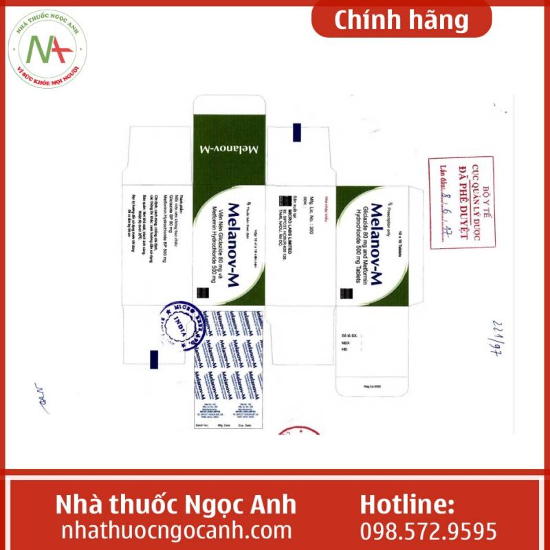 Thuốc Melanov-M 500mg + 80mg chống chỉ định, giá bao nhiêu, mua ở đâu?