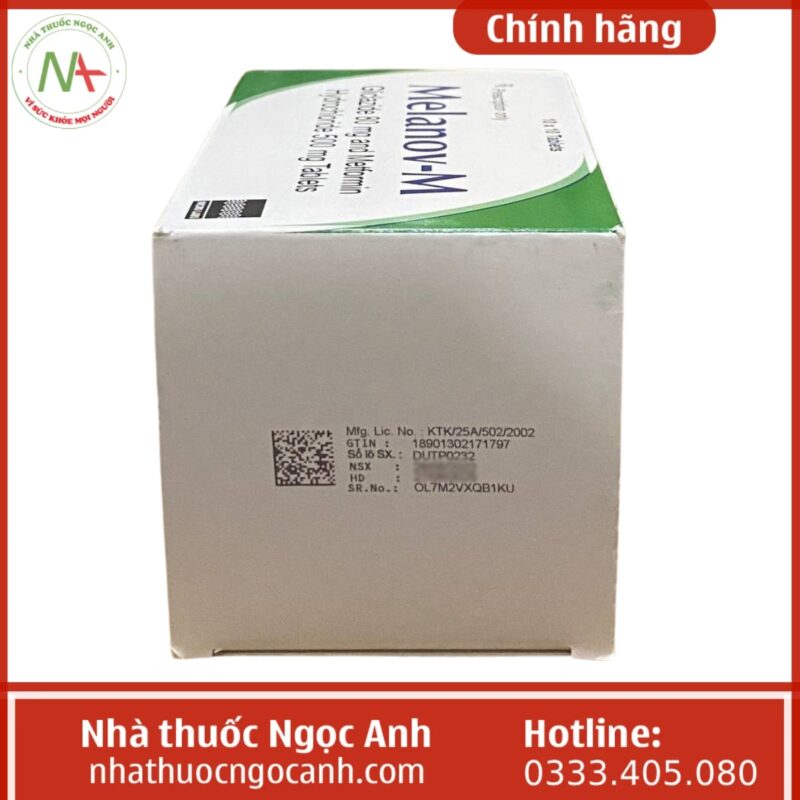 Thuốc Melanov-M 500mg + 80mg chống chỉ định, giá bao nhiêu, mua ở đâu?