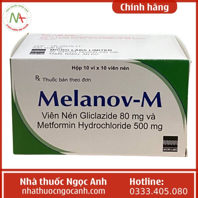 Thuốc Melanov-M 500mg + 80mg chống chỉ định, giá bao nhiêu, mua ở đâu?
