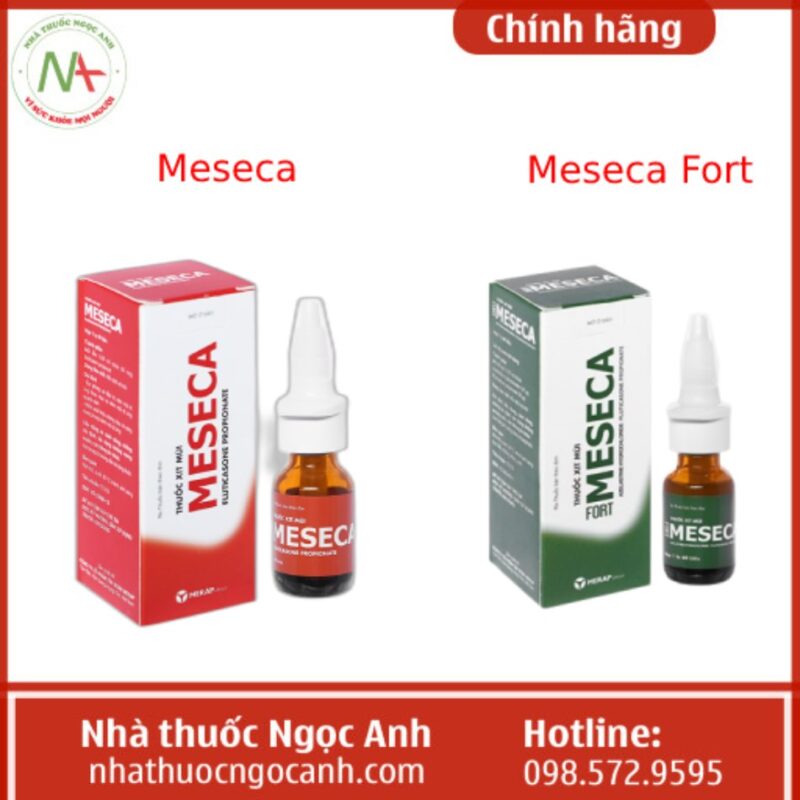 Thuốc xịt mũi Meseca đỏ có tốt không, mua ở đâu, giá bao nhiêu?