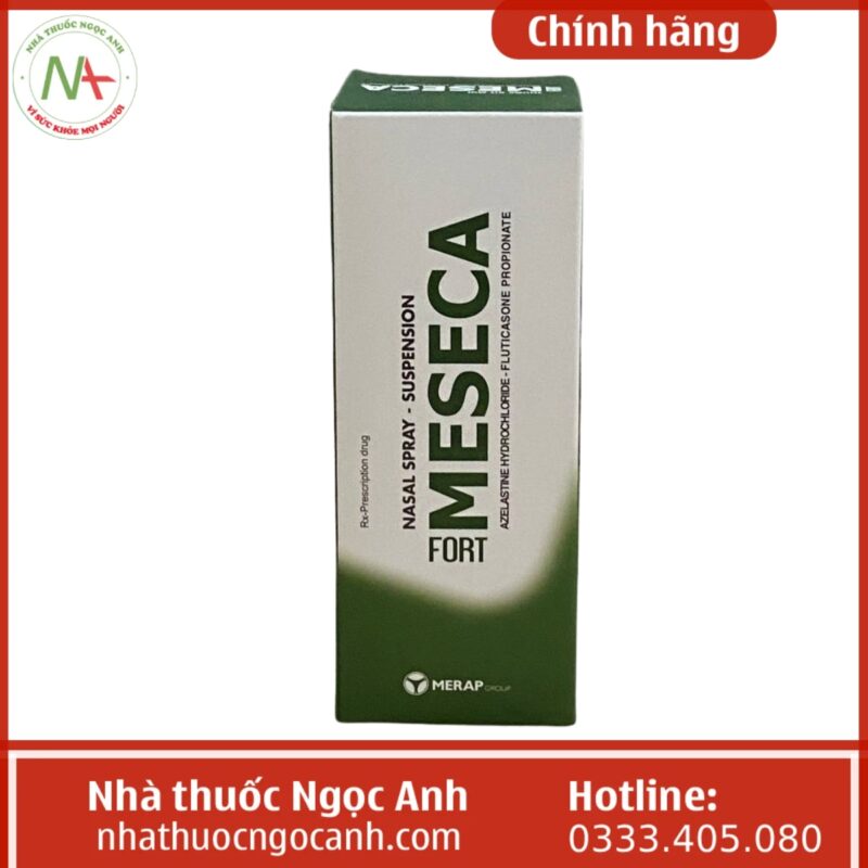 Thuốc xịt mũi Meseca Fort xanh 60 liều mua ở đâu, giá bao nhiêu?