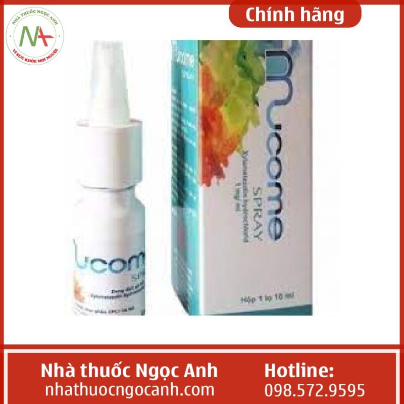 Thuốc Mucome Spray: Công dụng, liều dùng, tác dụng phụ
